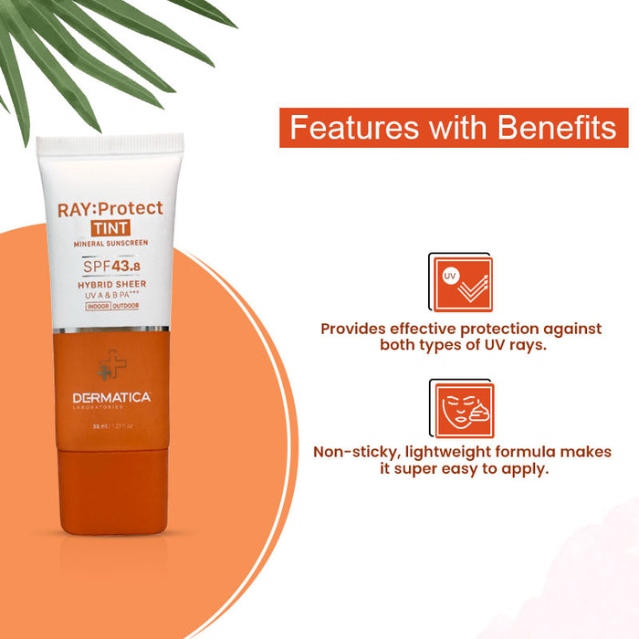 Buy Dermatica Ray: Protect Tint Mineral Sunscreen Online - Phimedy