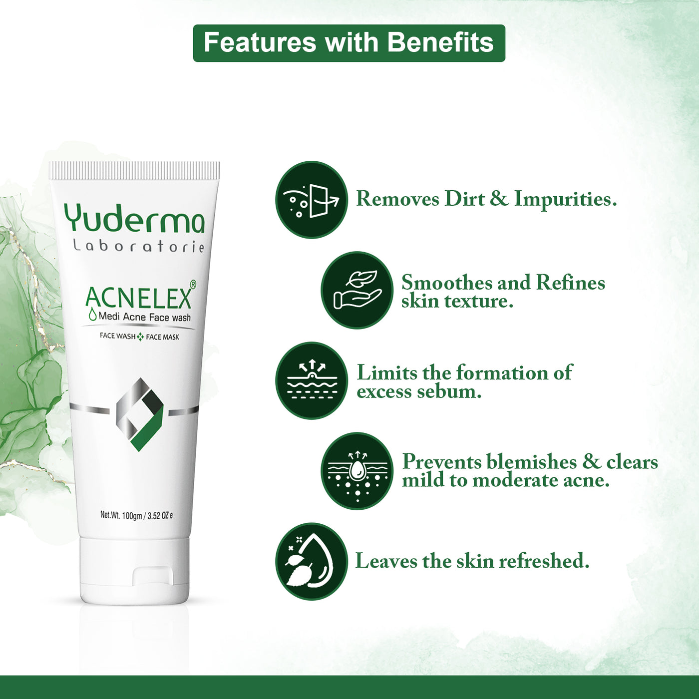 Buy Acnelex Medi Acne Face Wash-Mask 100 gm Online - Phimedy