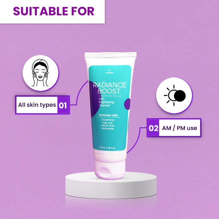 Phimedy's Skin Care: Radiance Boost Cleanser enriched with L-Glutathoine
