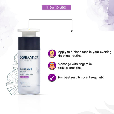 Buy Dermatica Retibright Night Cream 30 ml Online | Anti-Ageing - Phimedy